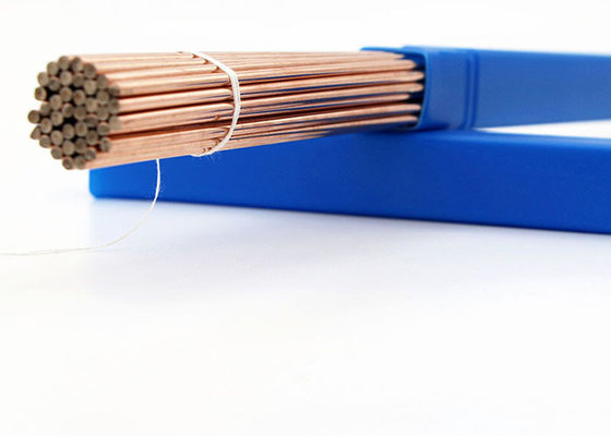 No Flux Phosphorus Copper Round Bar , 0 Silver Heat Sink Brazing Filler Rod