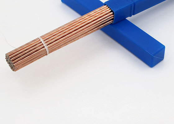 Anti Corrosion Brazing Filler Metal , 2.0 Mm Copper Round Rod Broad Scope
