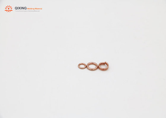 1.5mm - 4.0mm Dia Copper Brazing Alloys , Welded O Rings For U Copper Tube