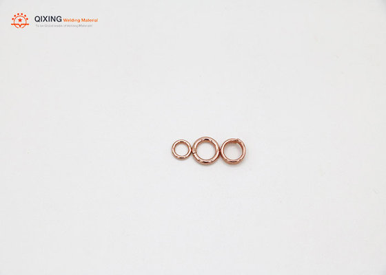 Low Plasticity Brazing Rings Stable Arc For Evaporator Copper Fitting