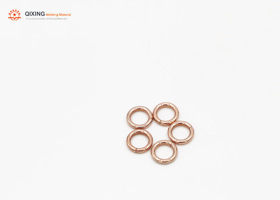 1.5mm - 4.0mm Dia Copper Brazing Alloys , Welded O Rings For U Copper Tube