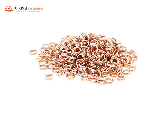 1.5mm - 4.0mm Dia Copper Brazing Alloys , Welded O Rings For U Copper Tube