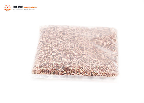 Customized Size Silver Brazing Alloy , High Strength Copper Solder Ring