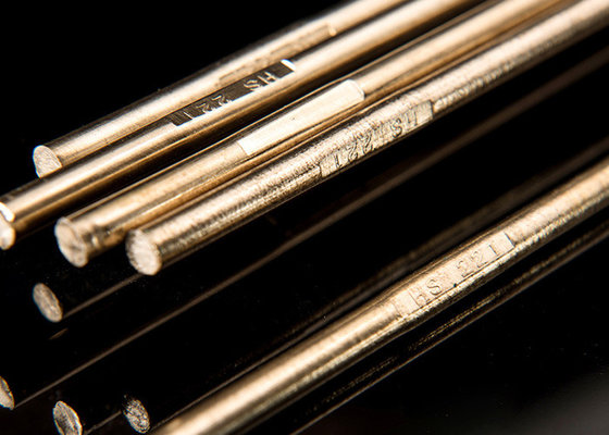 2.0 X 500mm Brass Round Rod , Brass Welding Electrodes For Copper / Brass