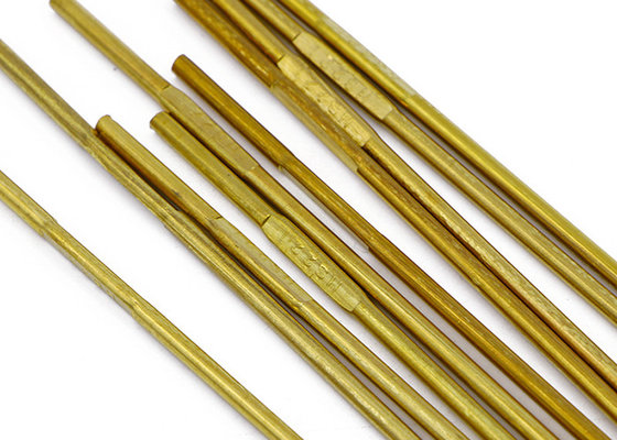 HS221 Welding Consumables Brass Brazing Rod , Copper Zinc Alloys