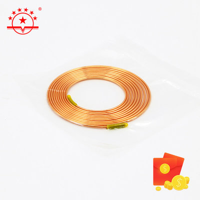 HVAC OD 3.69MM 3m Length Capillary Joint Copper Pipe