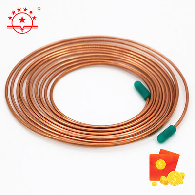 HVAC OD 3.69MM 3m Length Capillary Joint Copper Pipe