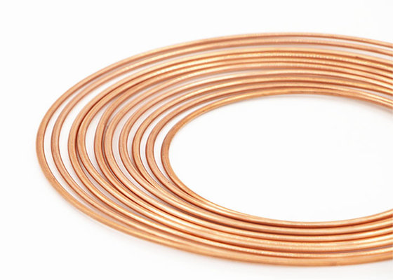 3 / 16 Air Conditioning Copper Pancake Coil Thickness 0.28 - 0.81mm Diameter 4.76mm