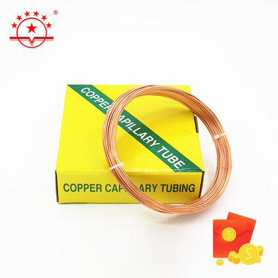 OD 3.69MM 3m Length HVAC Copper Capillary Tube