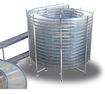 Customized Biscuit Cooling Conveyor Stainless Steel Spiral Cooling Tower Conveyor