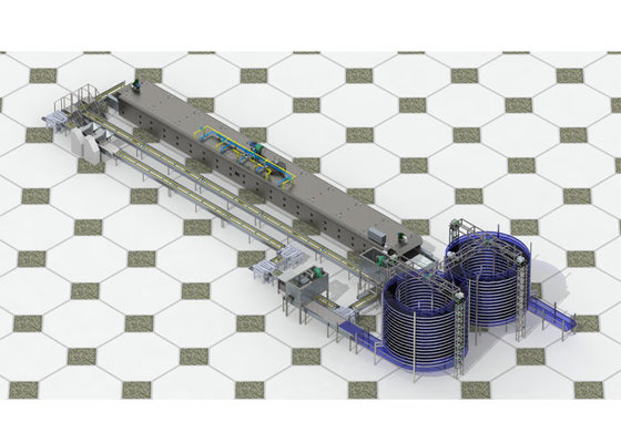 Full Auto Bread Making Production Line Stainless Steel CE Certification