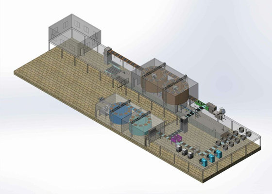 Professional Bakery Production Line For Toast / Bread 3000-7000 Pcs / H