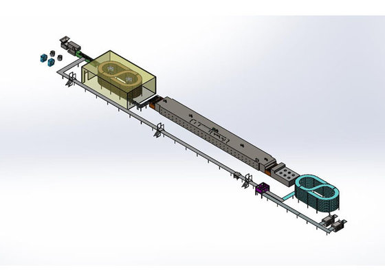 High Capacity Automatic Flat Bread Production Line For Hamburger / Bread Baking