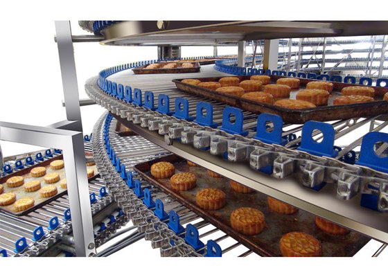 Electric Round Food Cooling Conveyor Croissant Frozen Cooling Tower Machine