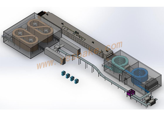 Automatic Spiral Cooling Conveyor Bread Cooling System Production Line CE Certificate