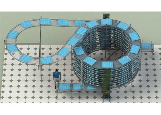 Automatic Spiral Cooling Conveyor Bread Cooling System Production Line CE Certificate