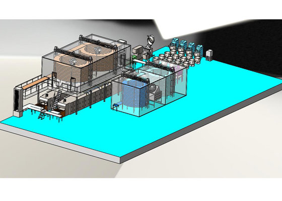 Large Hamburger Production Line / Bread Bakery Line Machine / Bread Machinery