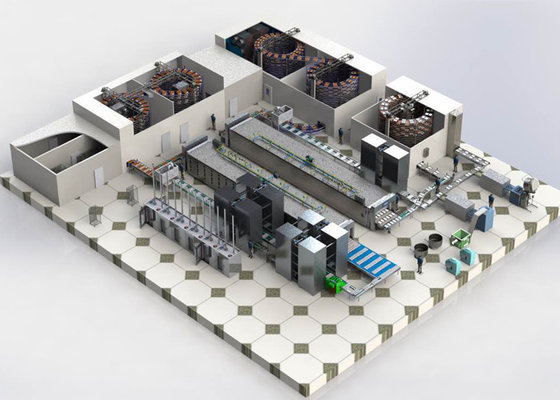 Multi-Functional Bread Toast Slicer Cake Production Line / Toast Processing Machine