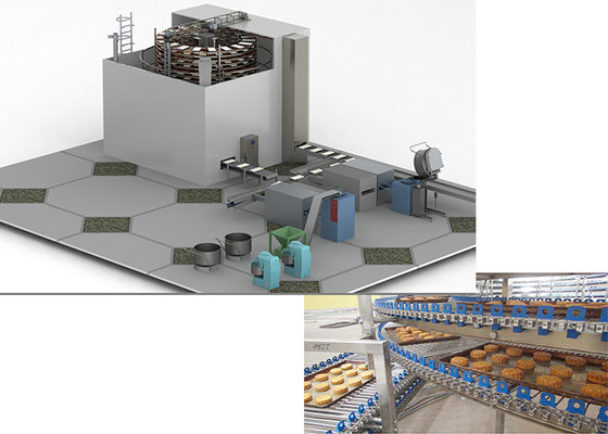 Automatic Baguette Production Line / Industrial Bakery Equipment New Condition