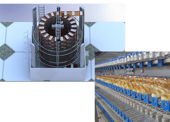 Automatic Baguette Production Line / Industrial Bakery Equipment New Condition