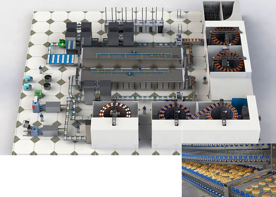 Multi-Function Automatic French Soft Bread And Hamburger Production Line