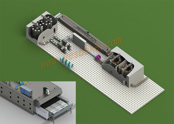 High Speed Full Bakery Equipment Loaf Bread Toast Production Line