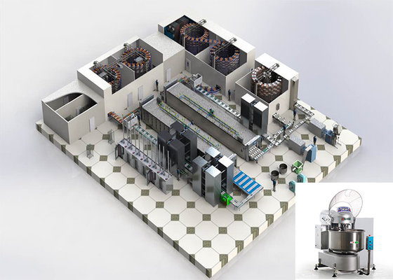 Automatic Filling French Soft Toast Bread Production Line / French Bread Making Line