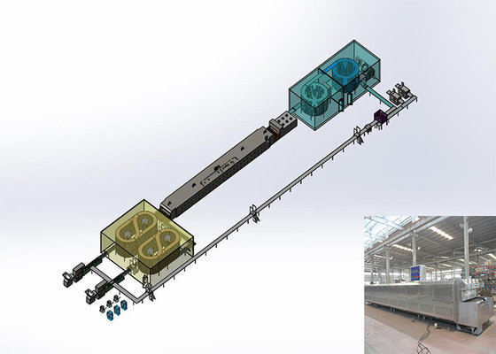 Industrial Baguette Production Line / French Bread Machine Stainless Steel Materials