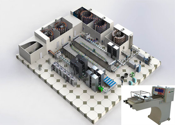 Popular Full Automatic Toast Making Machine Line / Bread Machinery Factory
