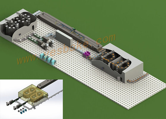 Commercial Toast Bread Making Machines / Bakery Production Line