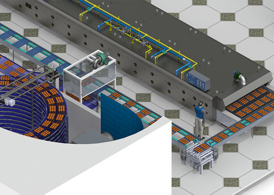Electric Baking Machine Line Tunnel Oven With Steel Strip For Bakery