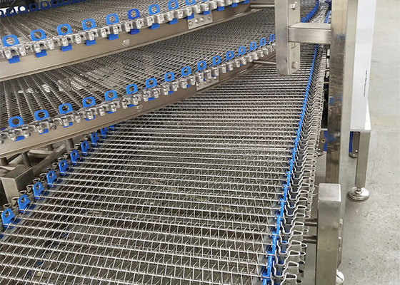 Professional Spiral Cooling Conveyor For Bread Production Line Capacity Customized