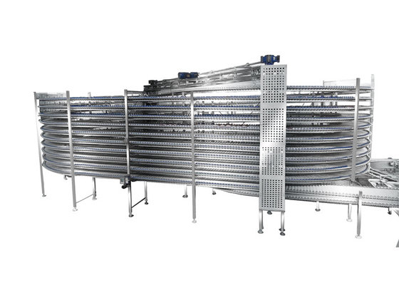High Effciency Spiral Cooling Conveyor Bread Bakery Line Machine CE Approved