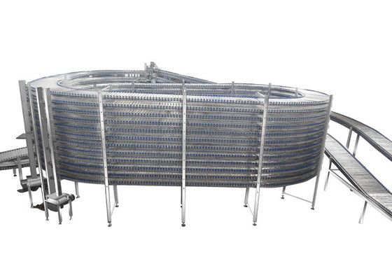 High Effciency Spiral Cooling Conveyor Bread Bakery Line Machine CE Approved