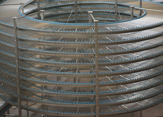 New Condition Bread Spiral Cooler / Food Cooling Conveyor CE Certification