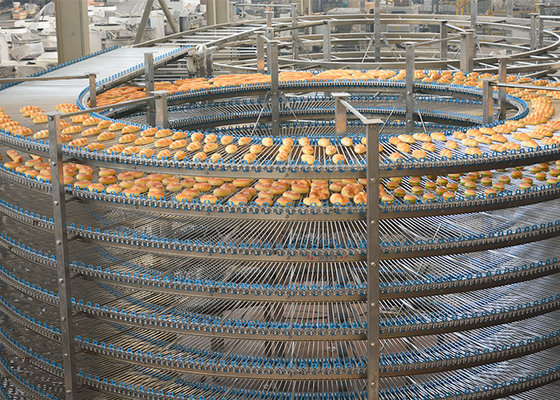 New Condition Bread Spiral Cooler / Food Cooling Conveyor CE Certification