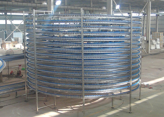 Customized Bread Spiral Cooling Conveyor / Commercial Bakery Machine