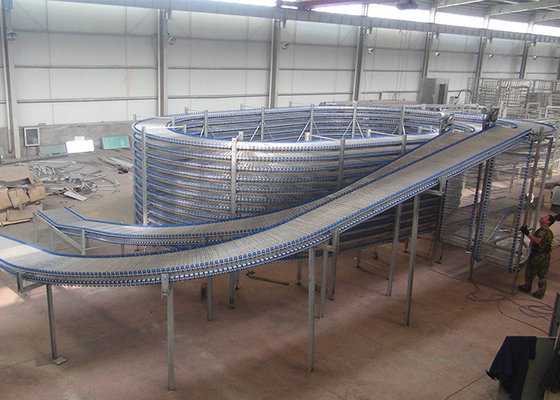 High Effciency Spiral Cooling Tower / Conveyor For Toast Bread