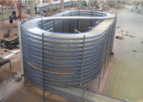 High Performance Modular Belt Food Screw Conveyor System / Bakery Equipment