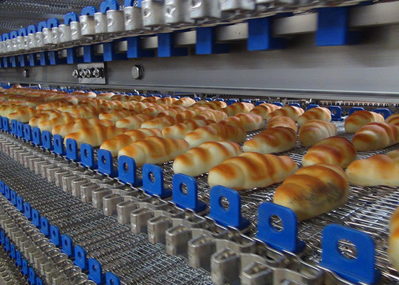 High Performance Modular Belt Food Screw Conveyor System / Bakery Equipment