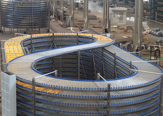 High Performance Modular Belt Food Screw Conveyor System / Bakery Equipment