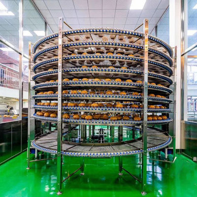 Mutil Layer Bread Sus304 Spiral Cooling Conveyor