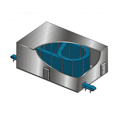 Cooling Bread Cake Pastry CE IQF Spiral Freezer