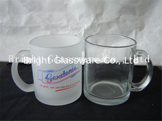 solid color glass beer mug with handle