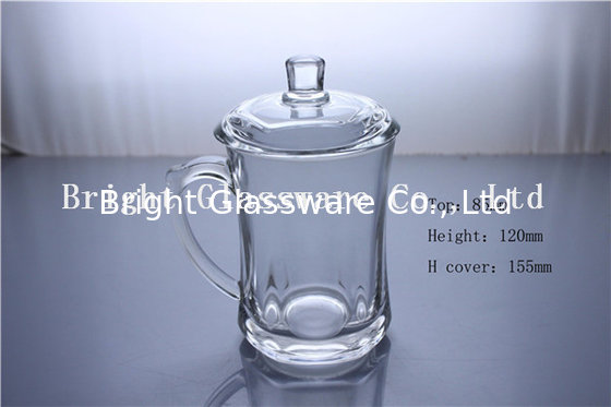 Clear Solid Glass Mug With Lid For Wholesale
