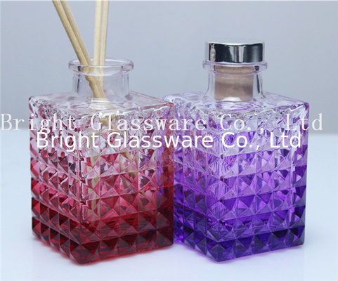 luxury design empty reed aroma diffuser glass bottle