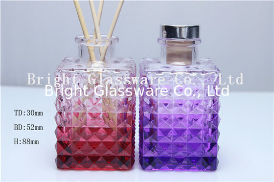 luxury design empty reed aroma diffuser glass bottle