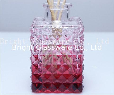 luxury design empty reed aroma diffuser glass bottle