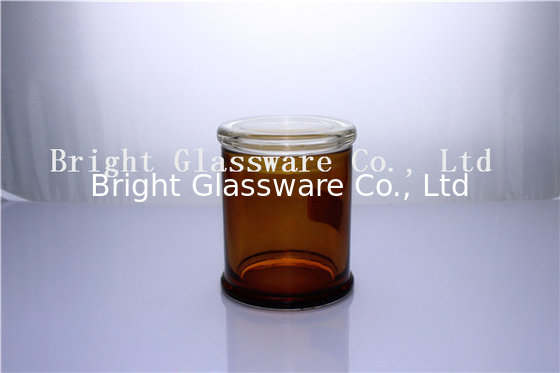 sparyed color glass jar with lid for wholesale