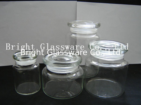 beautiful design round glass jars and lids for wholesale